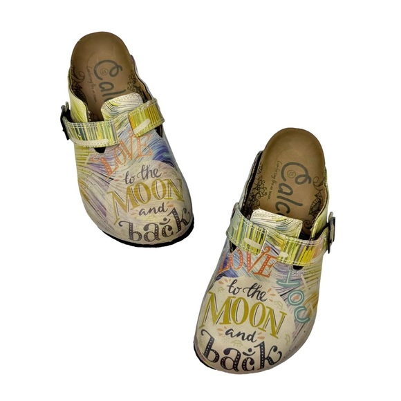 Calceo | Shoes | Calceo Handmade Love You To The Moon Back Graphic ...